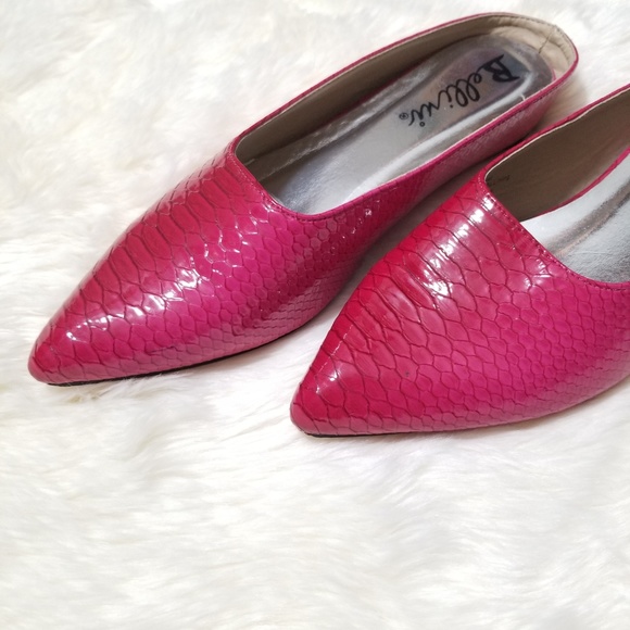 Bellini | Shoes | Bellini Hot Pink Slip On Mules Size 8 | Poshmark